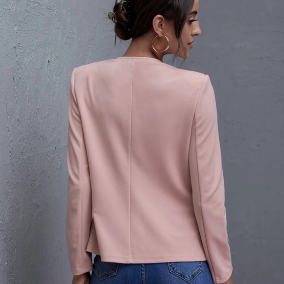 Jackets & Coats | Blazer Jacket Business Casual Open Front Black | Poshmark